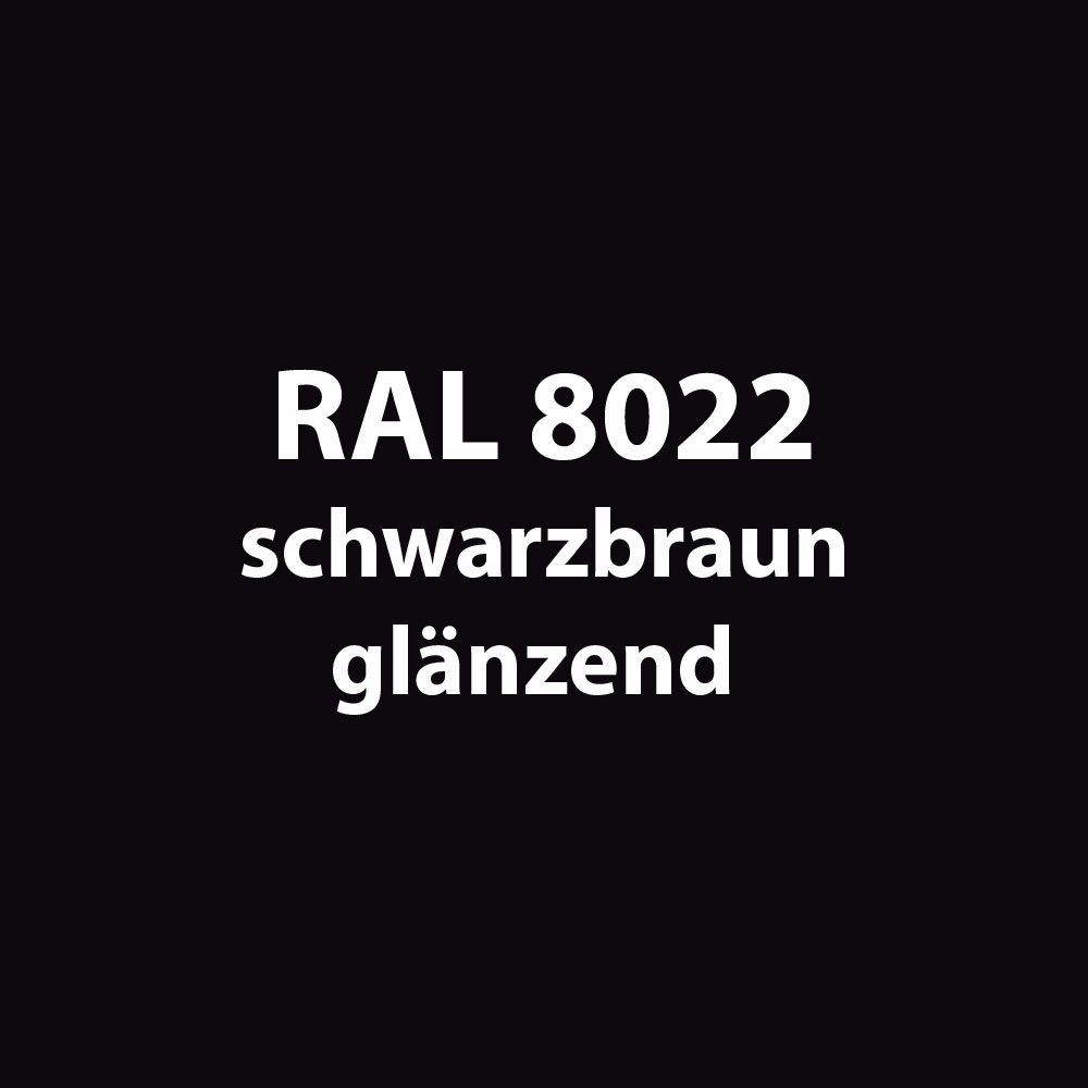 Pulverlack - RAL 8022 - schwarzbraun glänzend 500 g | RAL 8022 ...